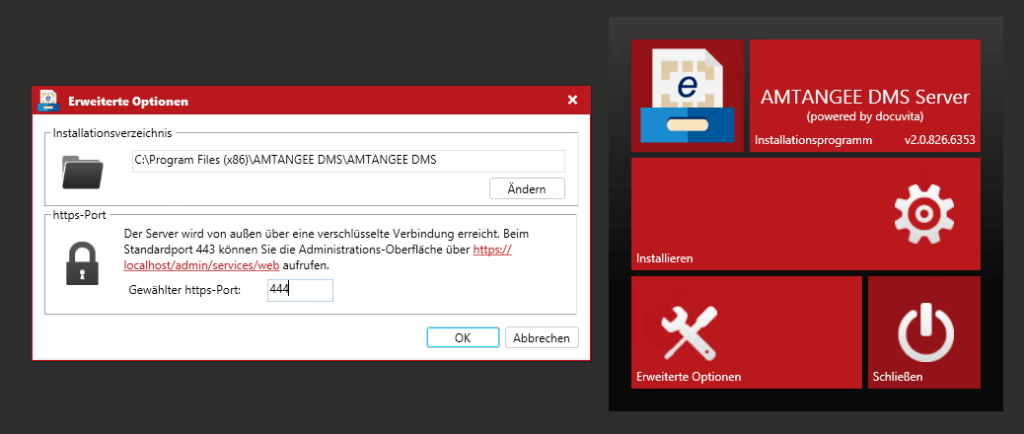 AMTANGEE E-Mail Archivierung: Installation • AMTANGEE