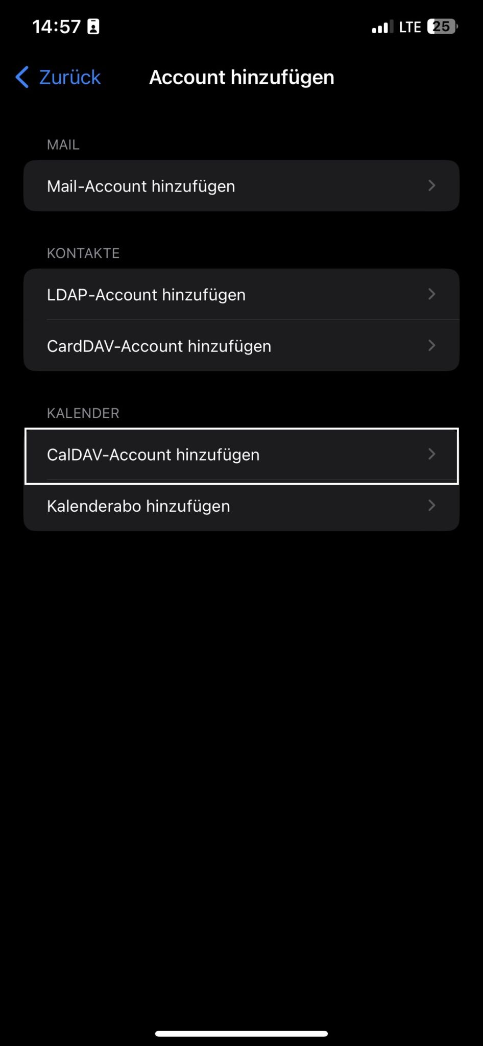 Einrichtung CalDAV-Sync für iOS • AMTANGEE