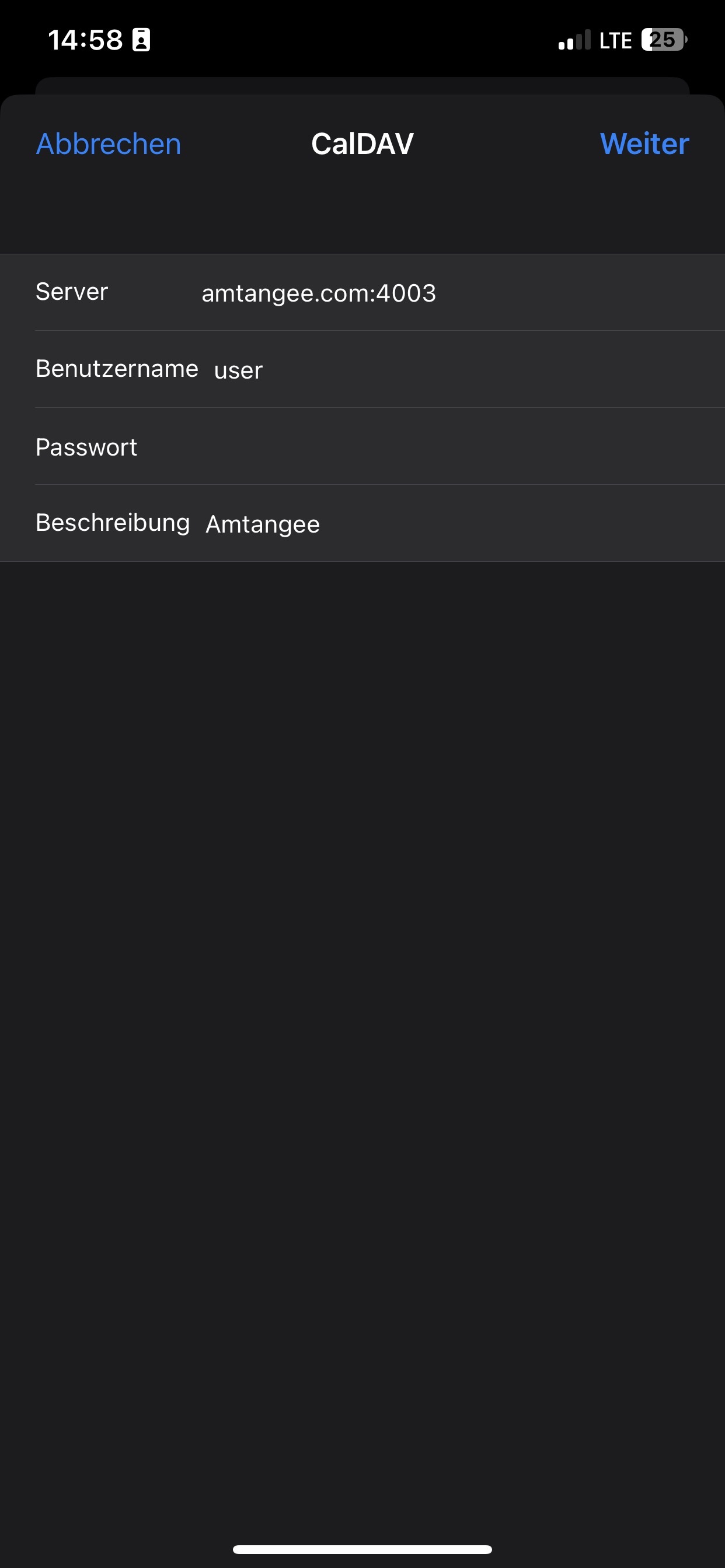Einrichtung CalDAV-Sync für iOS • AMTANGEE