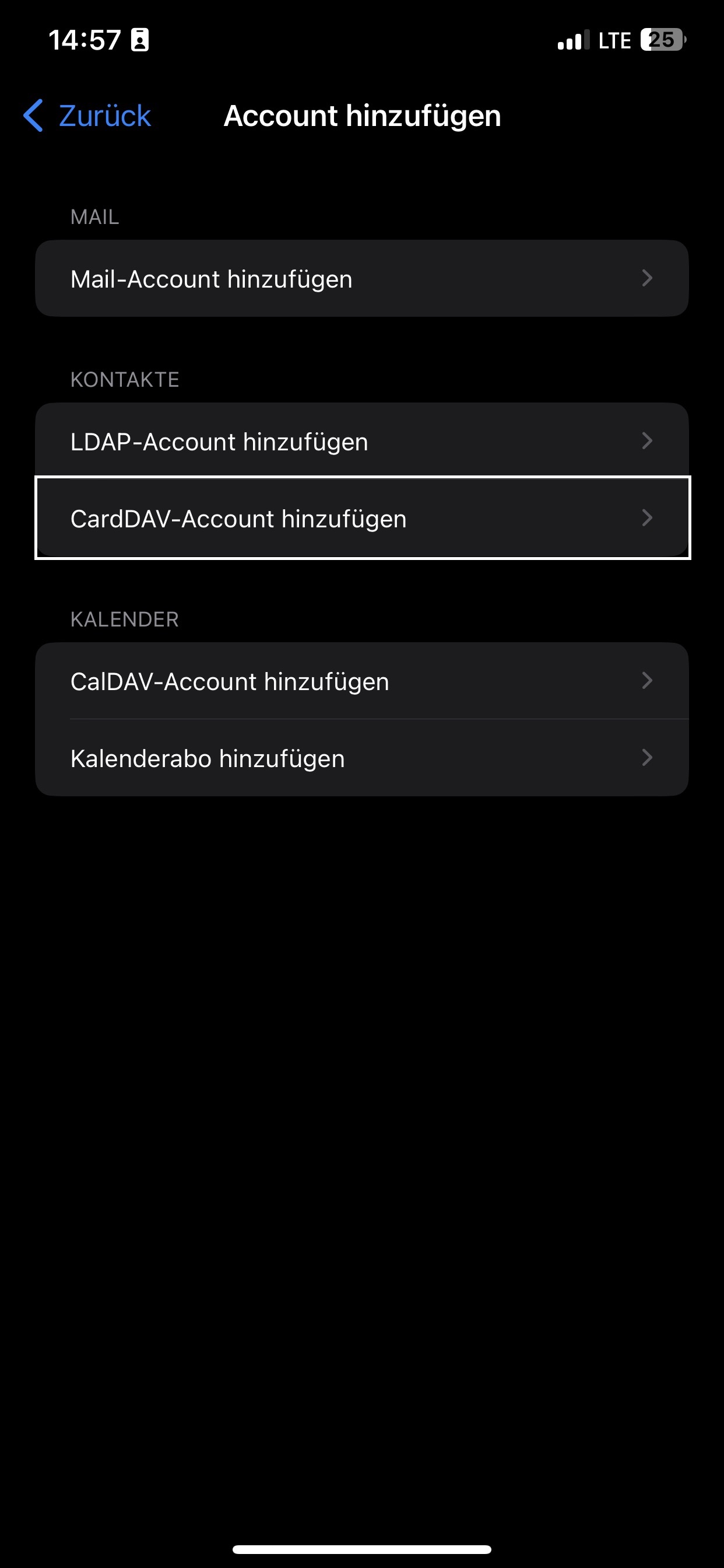 Einrichtung Carddav Sync Für Ios • Amtangee Gmbh