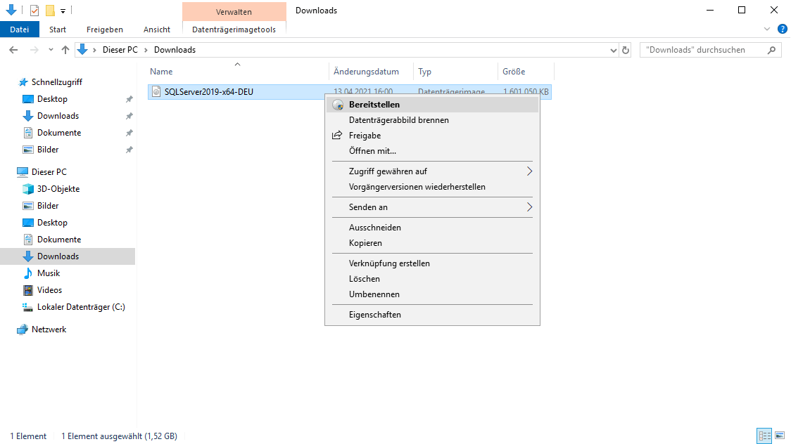 Installation SQL Server 2019 • AMTANGEE