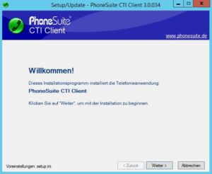 Installation und Einrichtung von CTI über TAPI mit PhoneSuite • AMTANGEE
