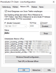 Installation und Einrichtung von CTI über TAPI mit PhoneSuite • AMTANGEE GmbH